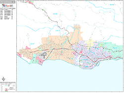 Zip Code Map Santa Barbara County - United States Map