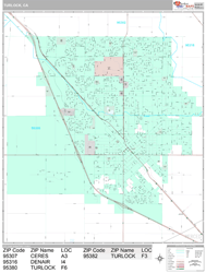 Turlock Ca Zip Code Map - Map