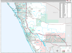 Sarasota County Zip Code Map - Map