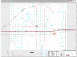 Jackson County, MN Wall Map Premium Style by MarketMAPS