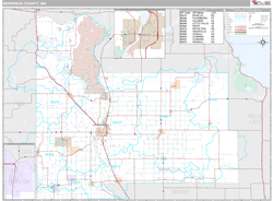 Morrison County, MN Wall Map Premium Style by MarketMAPS