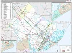 Atlantic, NJ County Wall Map by MarketMAPS - MapSales