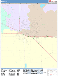 Merced Ca Zip Code Map - Map