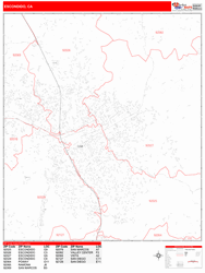 Escondido Ca Zip Code Map - Map