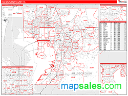 Hillsborough County Zip Code Map - Map