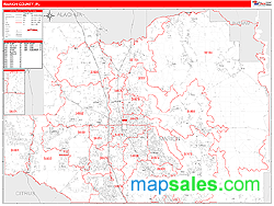 Marion County Zip Code Map Printable Marion County, OR Wall Map