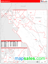 Osceola County Zip Code Map - Map
