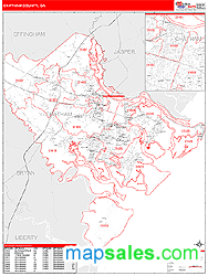 Chatham County Zip Code Map - Map