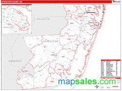 Worcester County Zip Code Map - United States Map