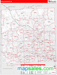 Oakland Mi Zip Code Map Oakland County, MI Wall Maps