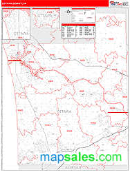 Ottawa County Zip Code Map - United States Map