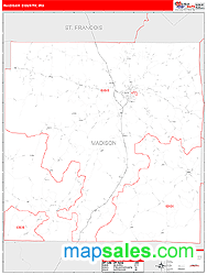 Madison County Zip Code Map - Map