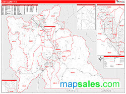 Utah County Zip Code Map - Map