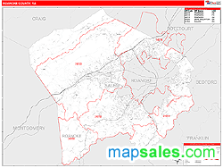 Roanoke Va Zip Code Map - Map