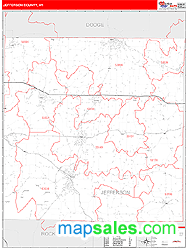 Jefferson County Zip Code Map - Map