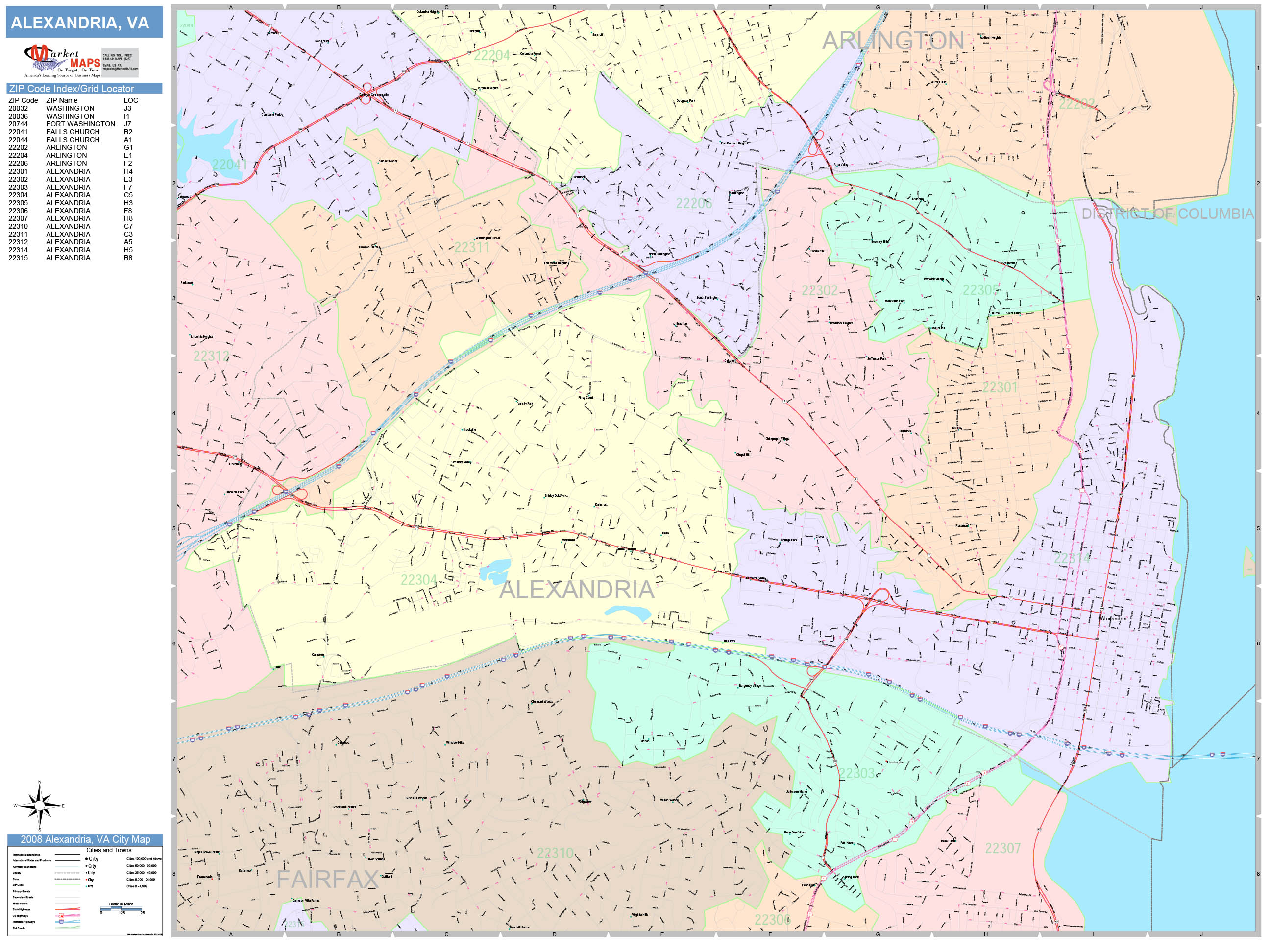 Alexandria Va County Map