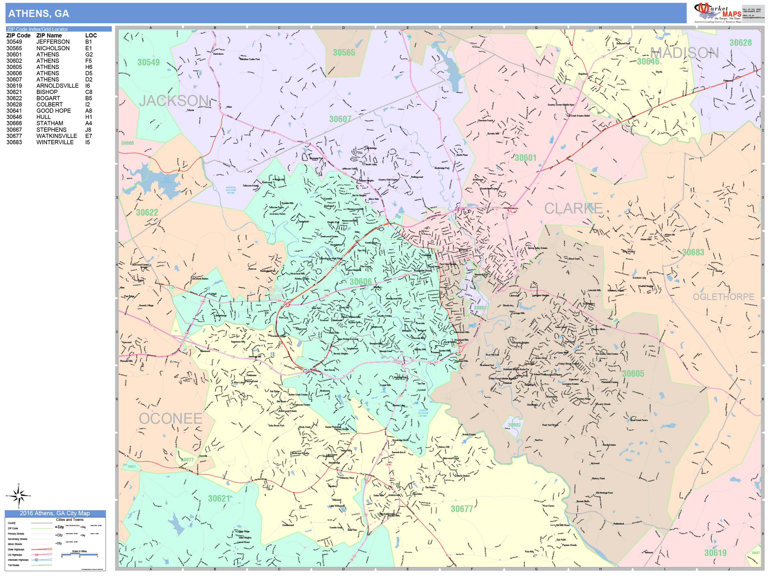 Athens Georgia Wall Map Color Cast Style By MarketMAPS MapSales Athens Georgia Wall Map Color Cast Style By MarketMAPS MapSales