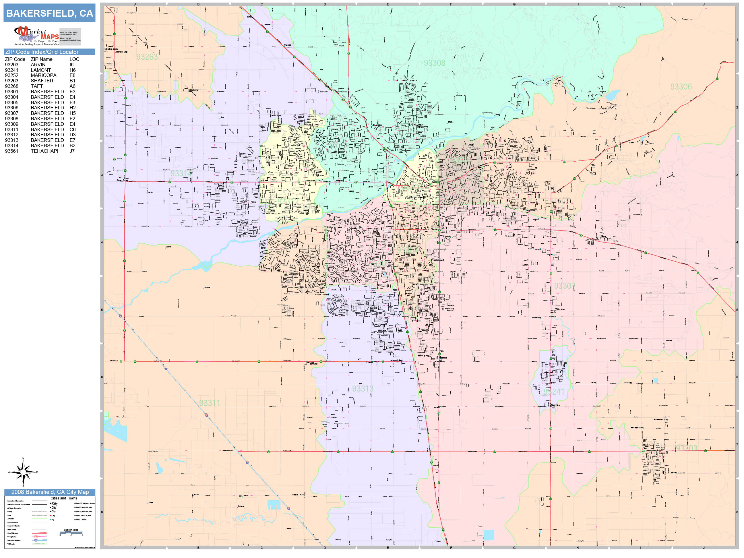 Area Code Map Bakersfield Ca