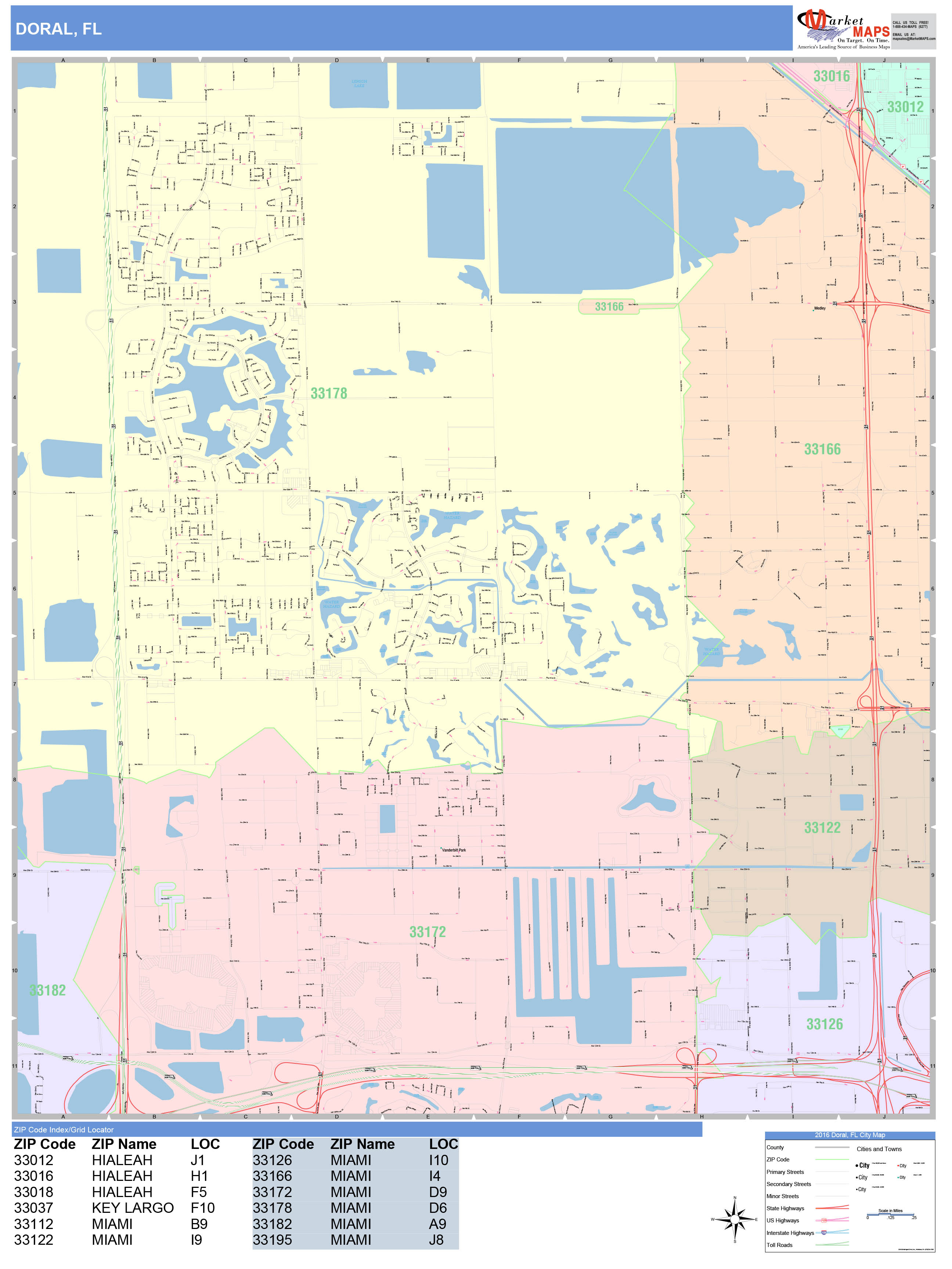 Doral Fl Zip Code Map - United States Map