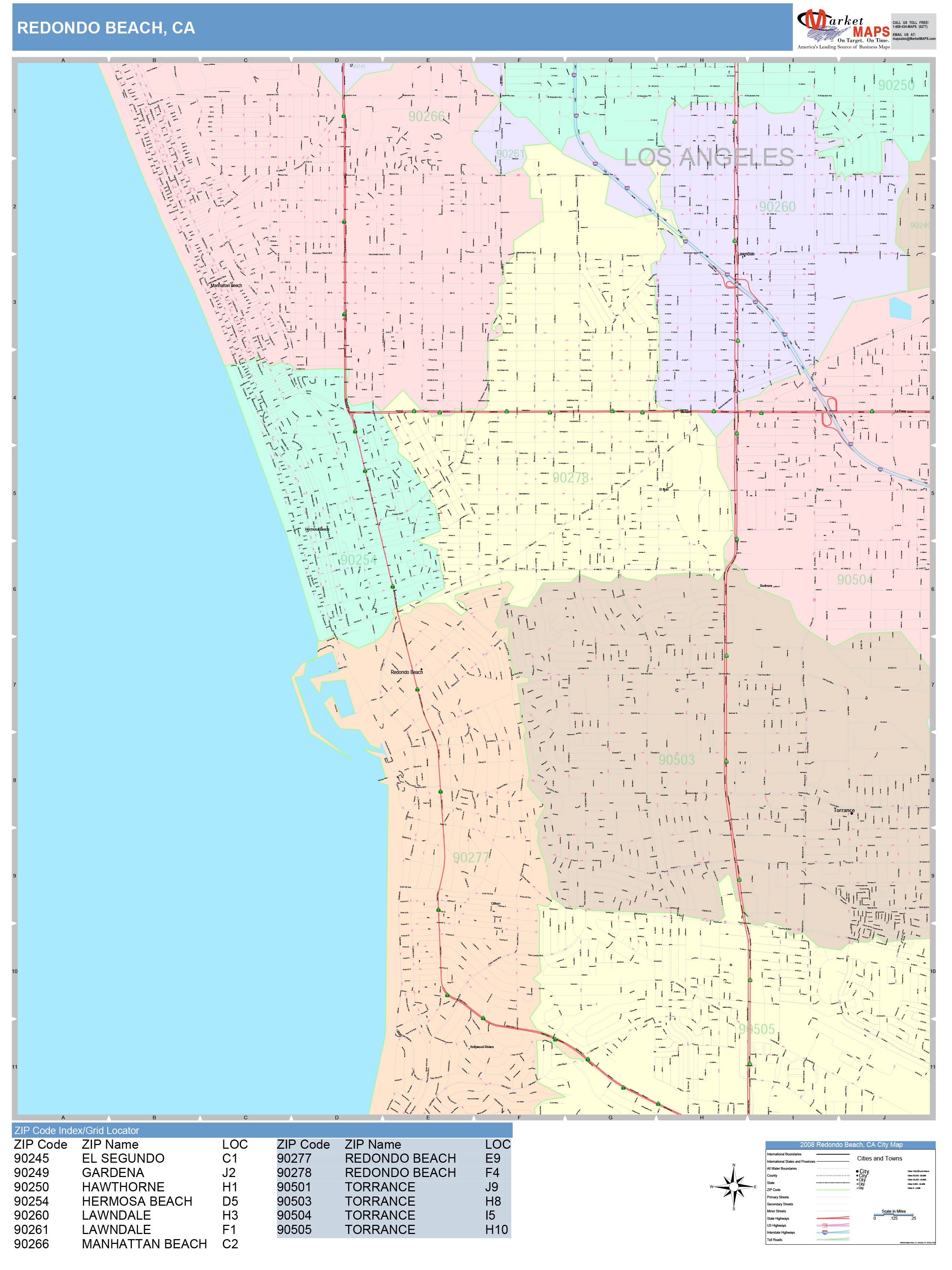 Redondo California Map