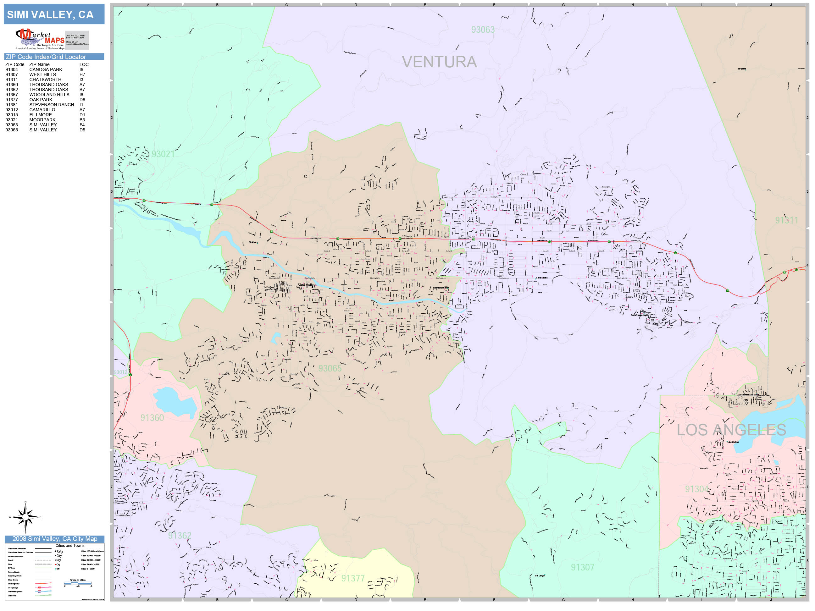 Map Of Simi Valley Map Of The World - Map