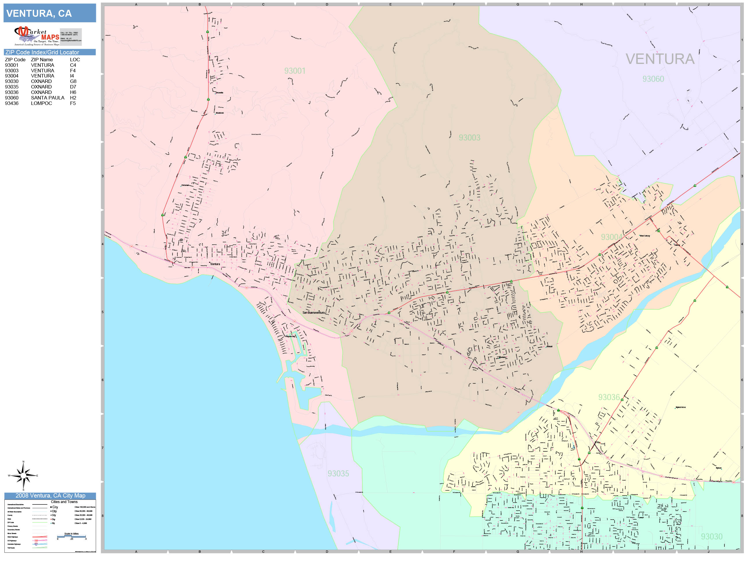 Oakland County Mi Wall Map Color Cast Style By Marketmaps Mapsales