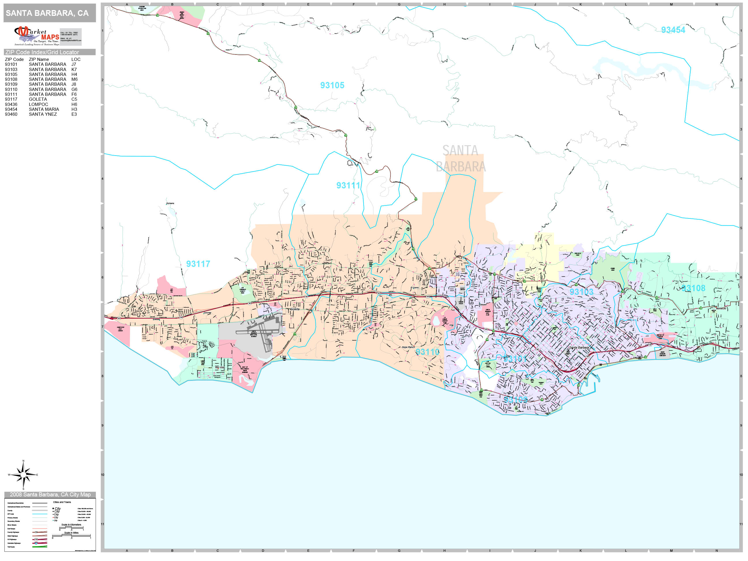 Road Map Santa Barbara Apartments
