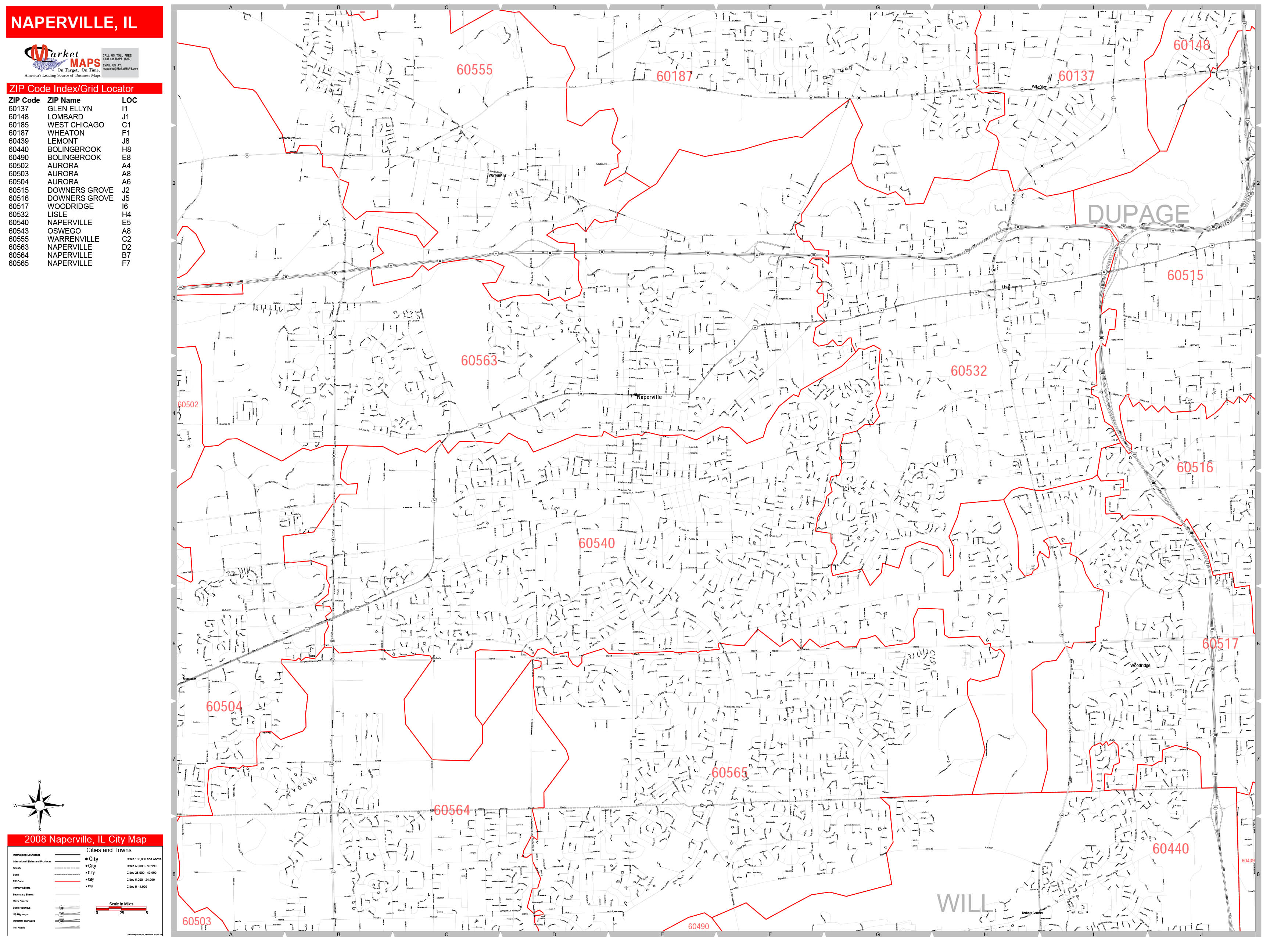 Zip Code Map Naperville Il Printable Maps Online