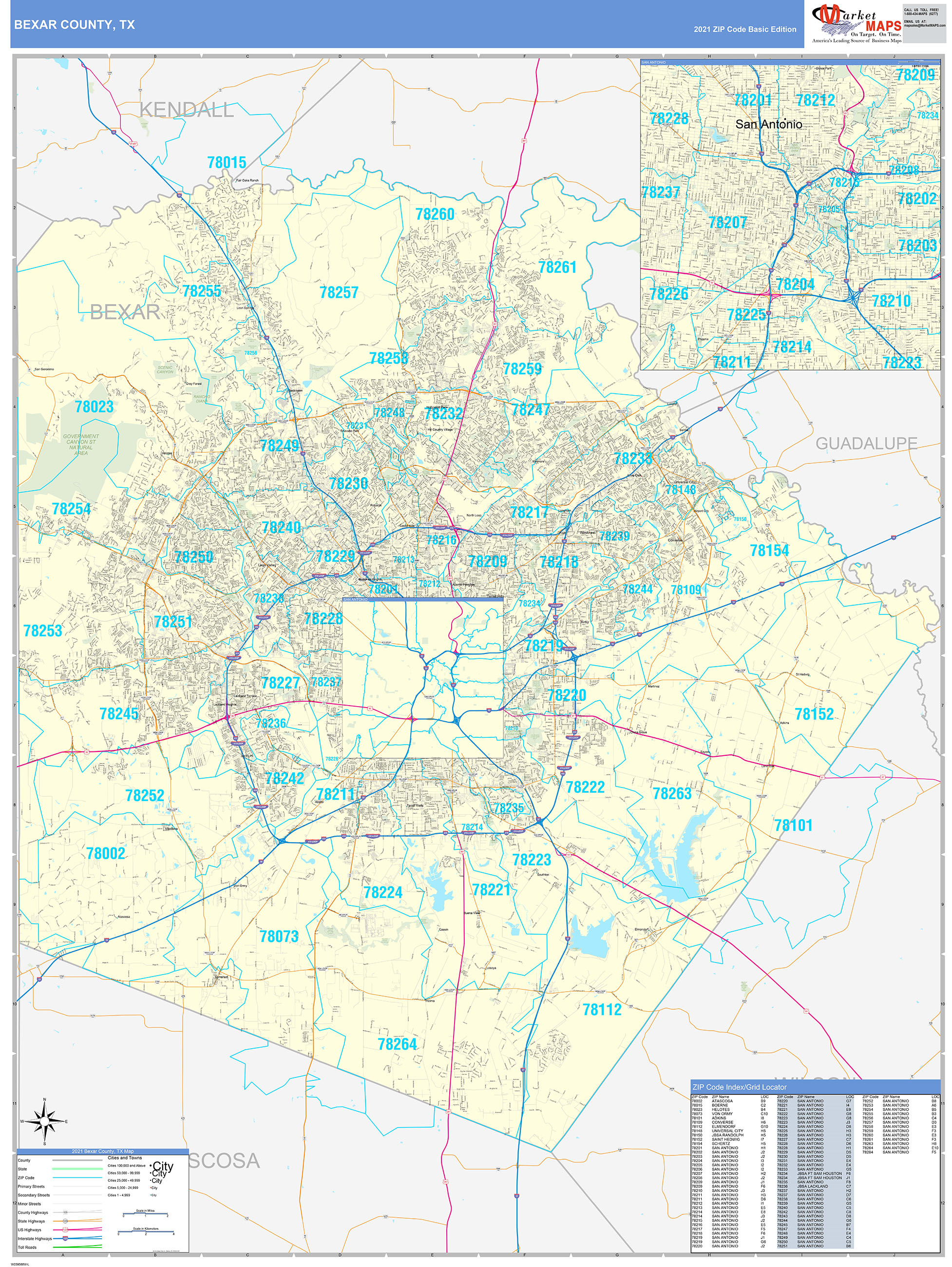 Printable Bexar County Zip Code Map Printable Bexar County Zip Code Map