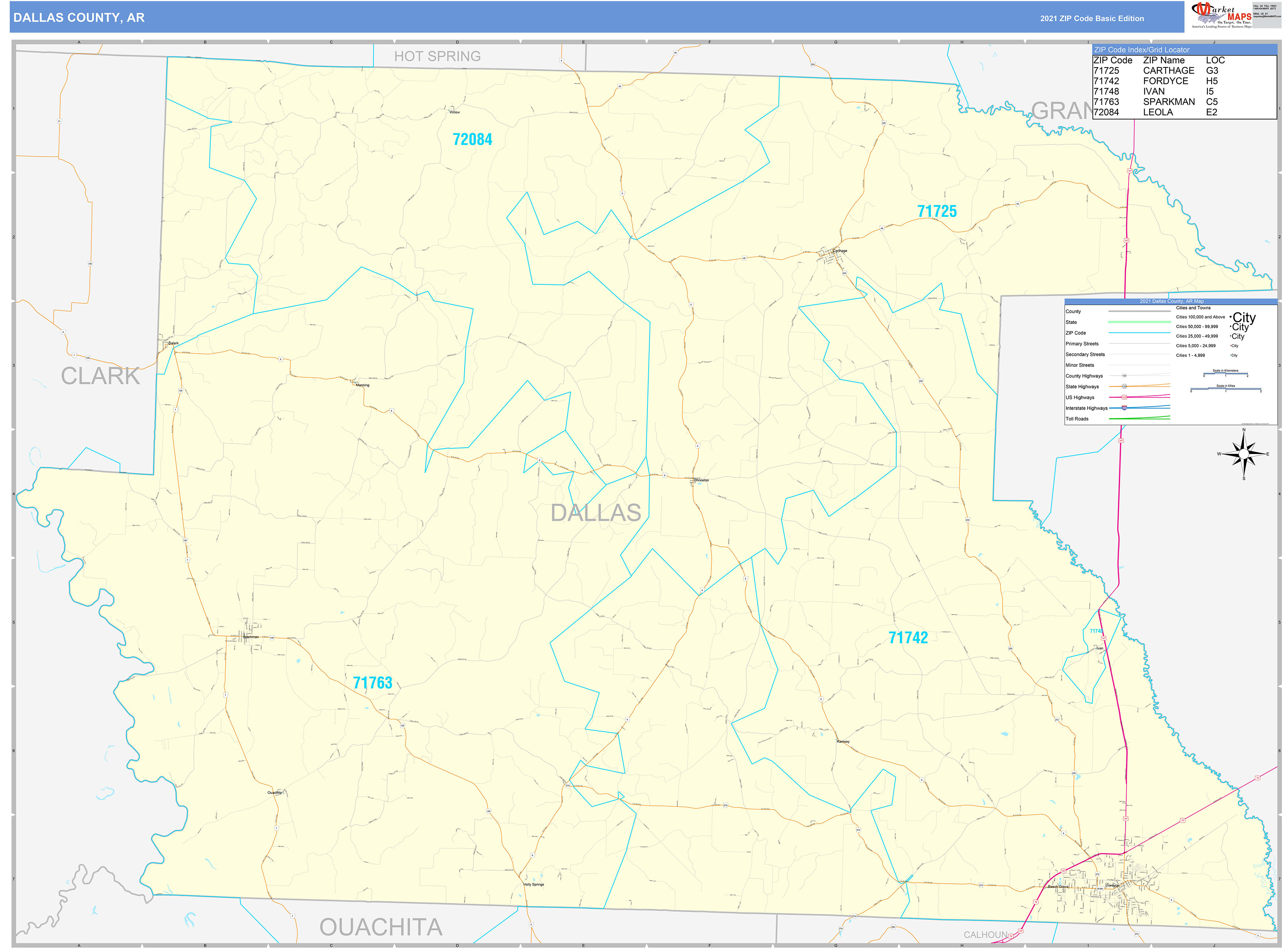 Dallas County Lines Map