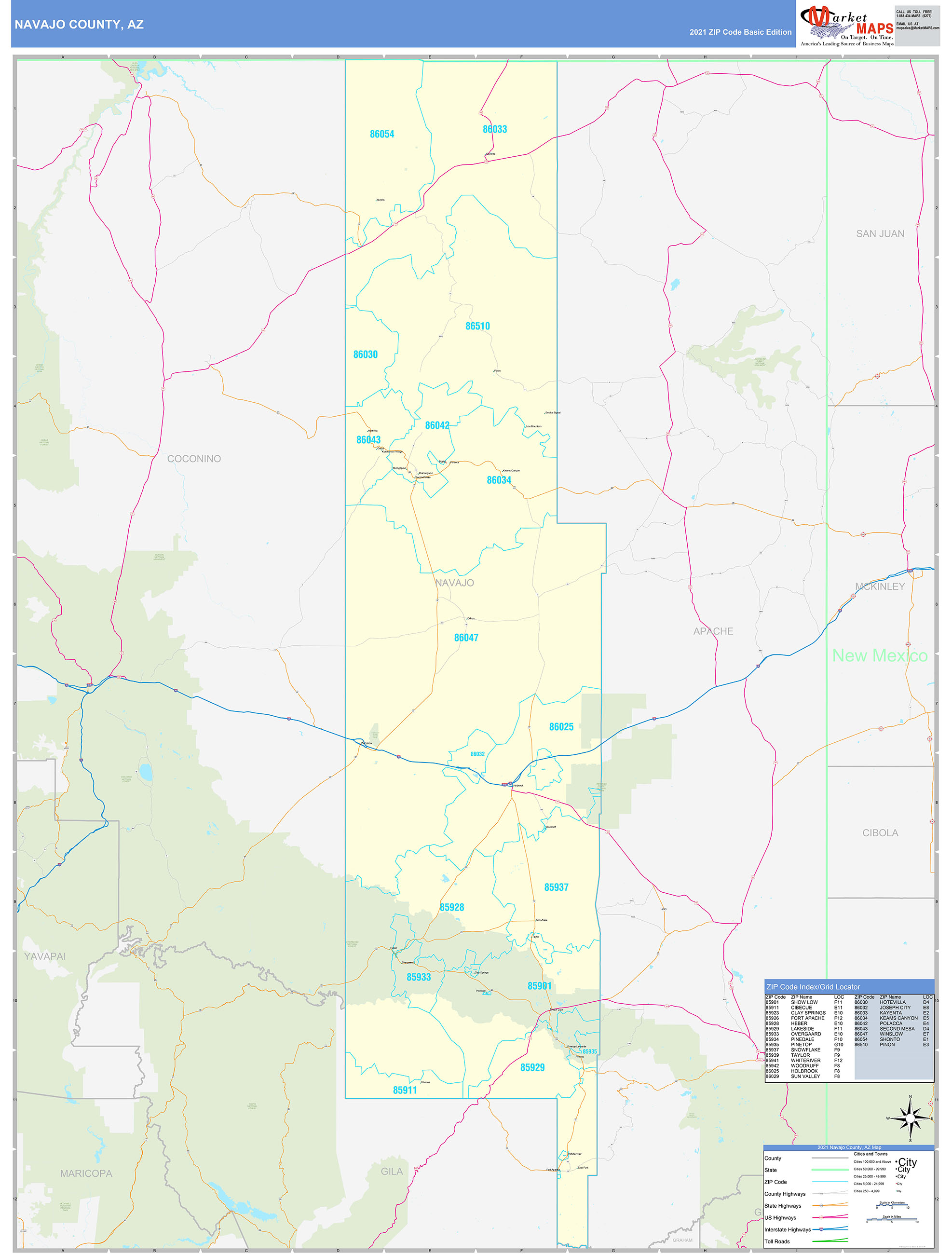 Arizona Navajo Reservation Map