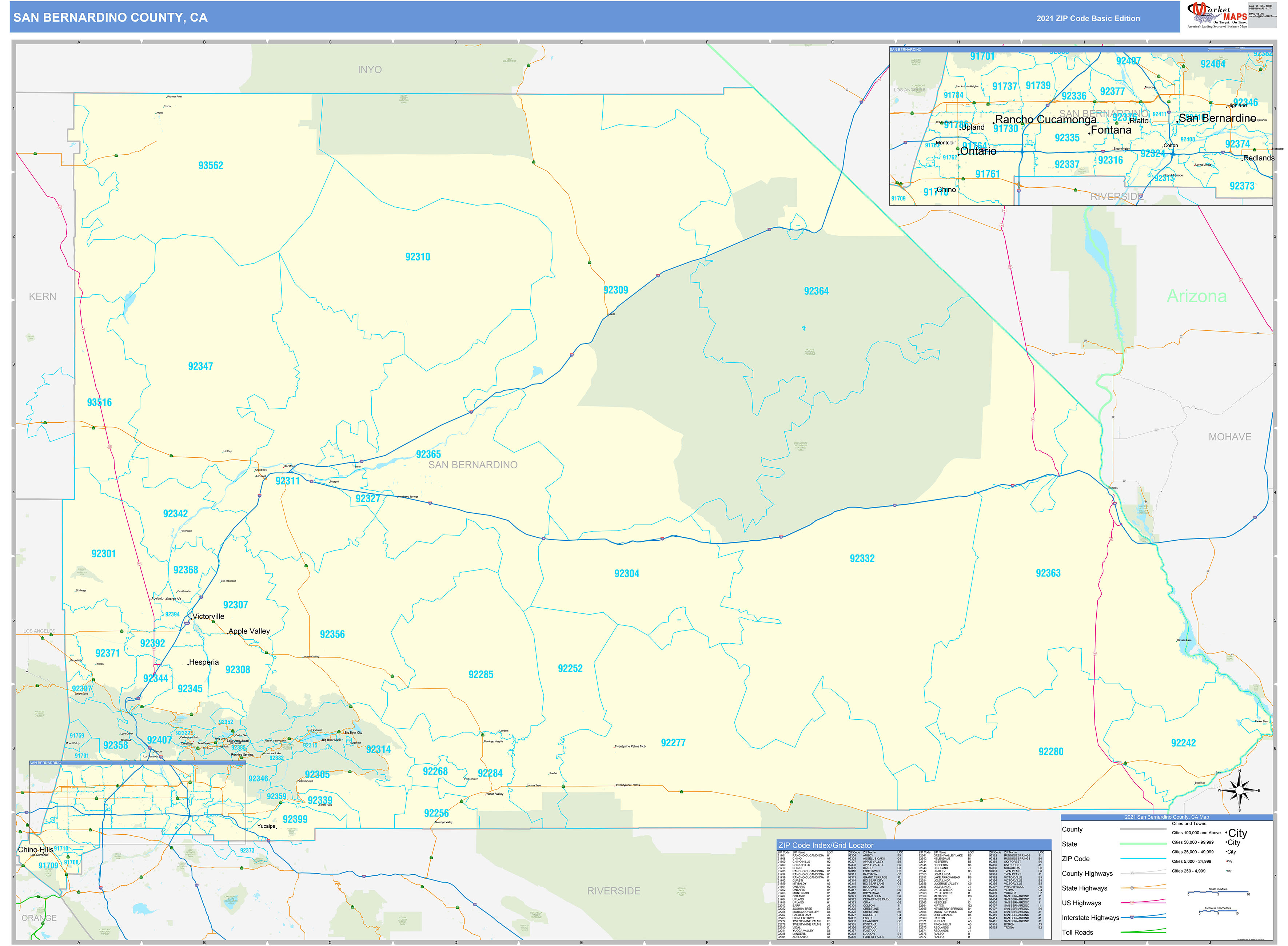San Bernardino County Map With Cities San Bernardino County Map With Cities
