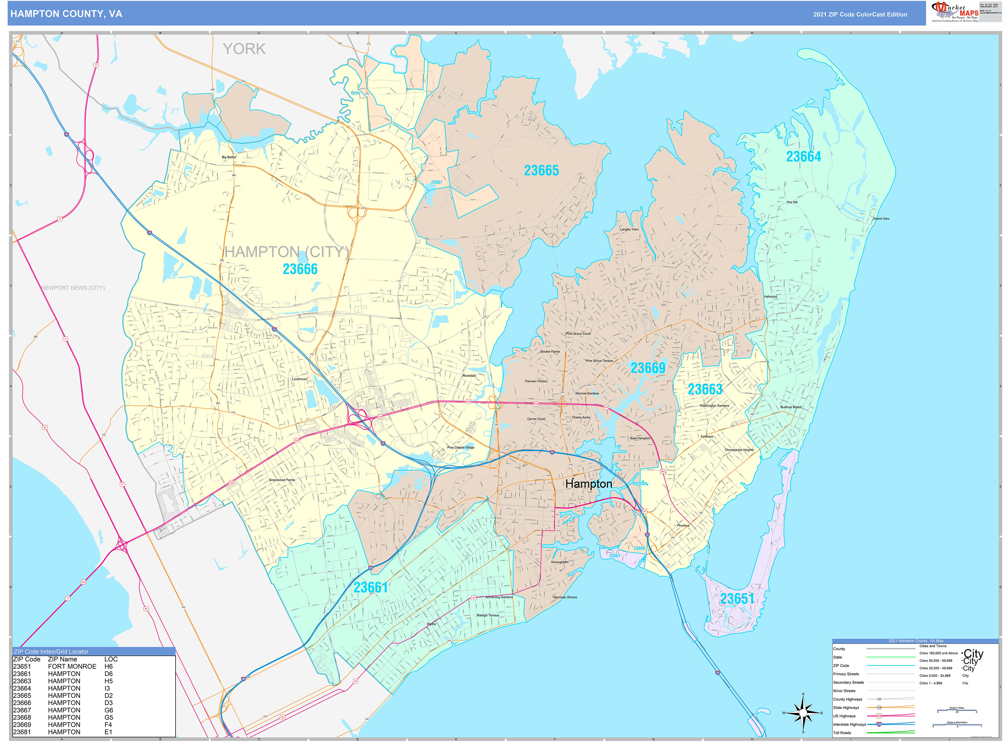 Hampton County Sc Wall Map Color Cast Style By Marketmaps Images And