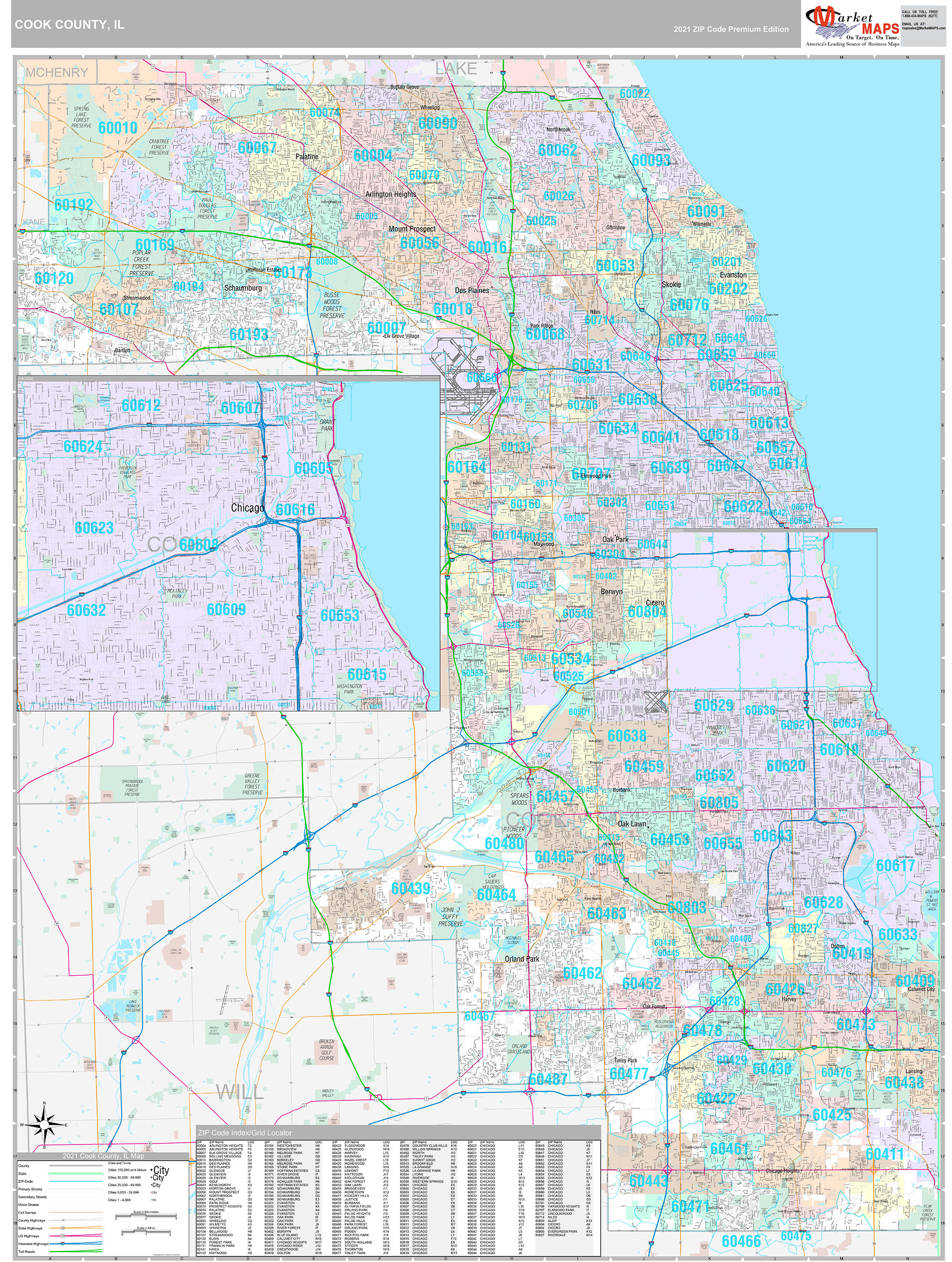 Cook County Il Zip Code Wall Map Premium Style By Marketmaps Images Cook County Il Zip Code Wall Map Premium Style By Marketmaps Images