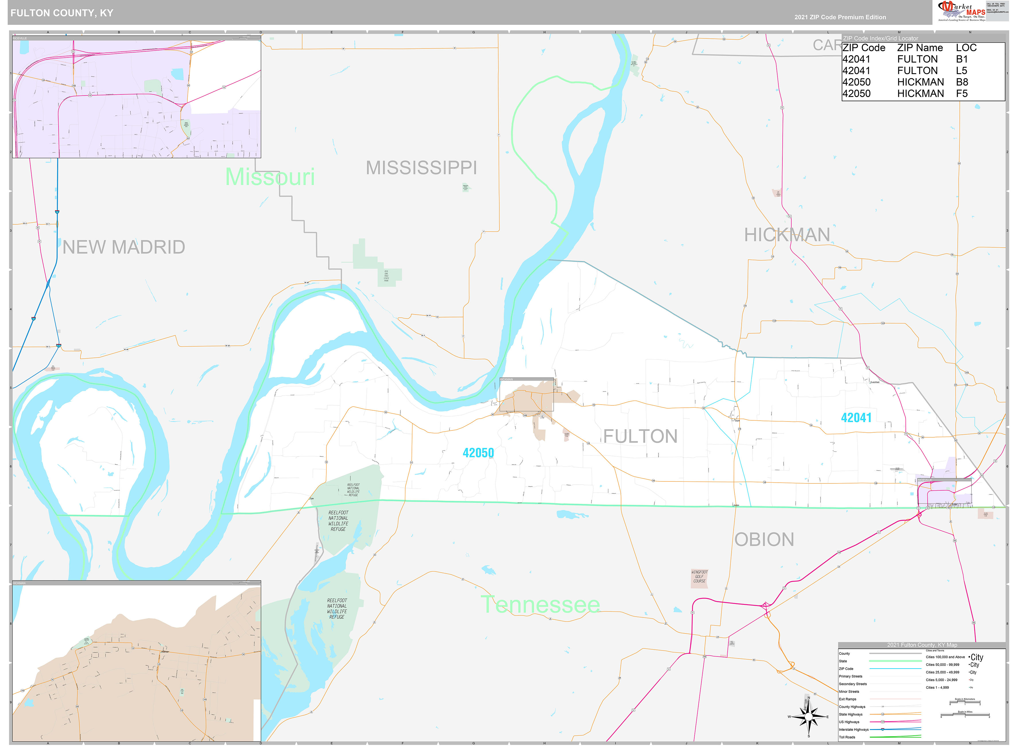 Fulton County, KY Wall Map Premium Style by MarketMAPS Fulton County, KY Wall Map Premium Style by MarketMAPS
