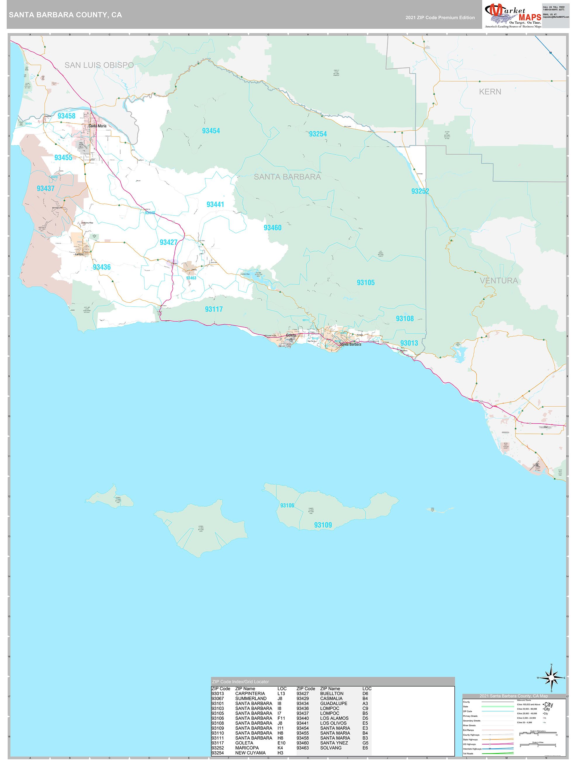 Santa Barbara On California Map