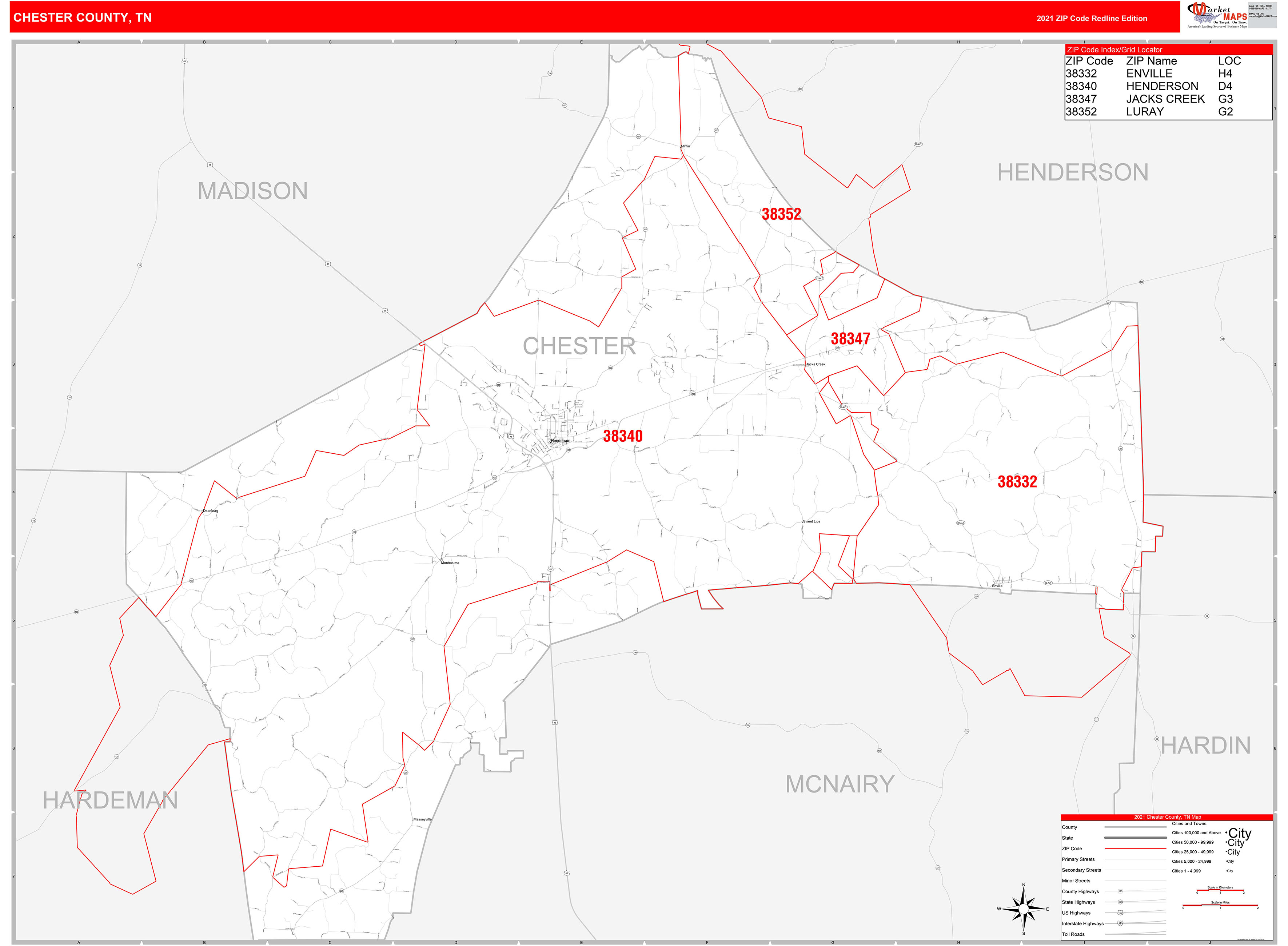 Chester County Zip Code Map - Map