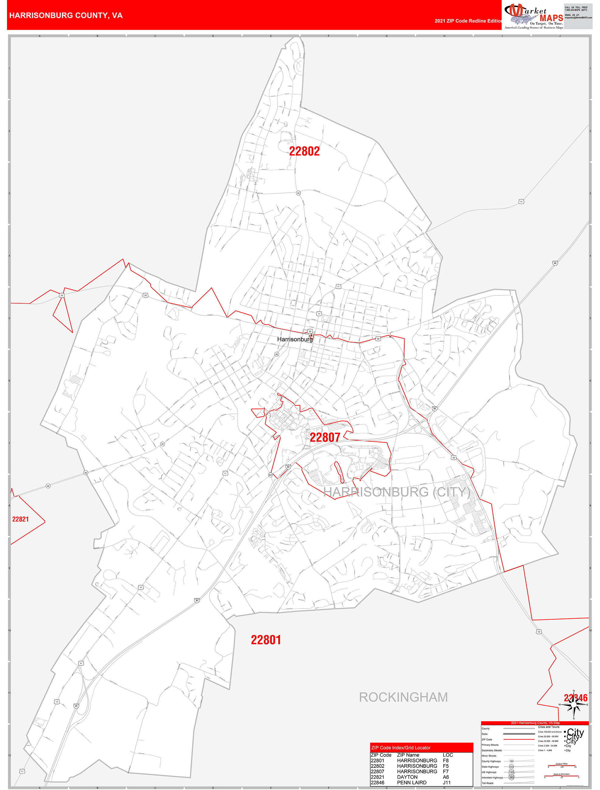 Harrisonburg Va Zip Code Map - Map