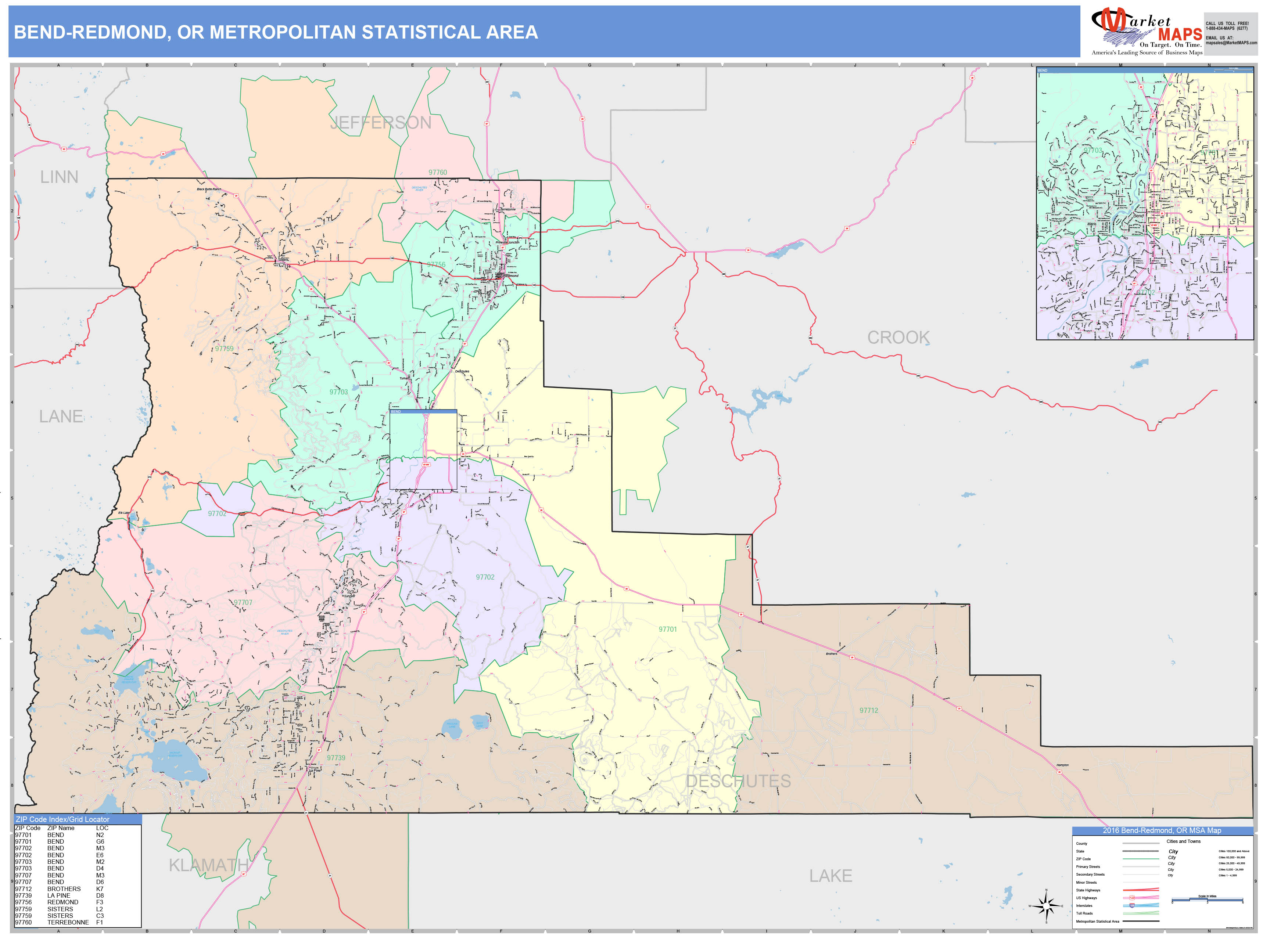 Map Of Bend Oregon And Redmond