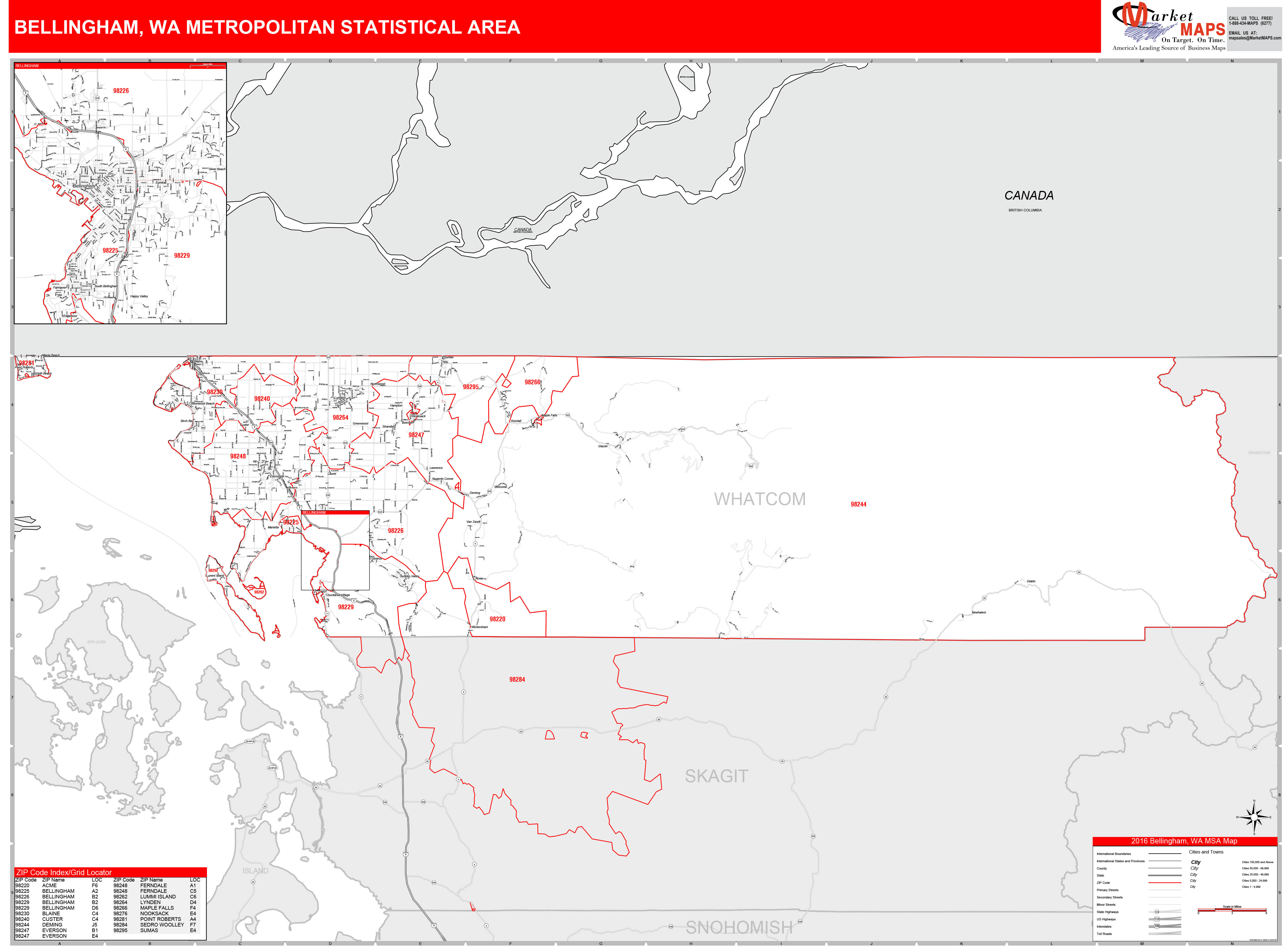 Map Of Bellingham Wa Area