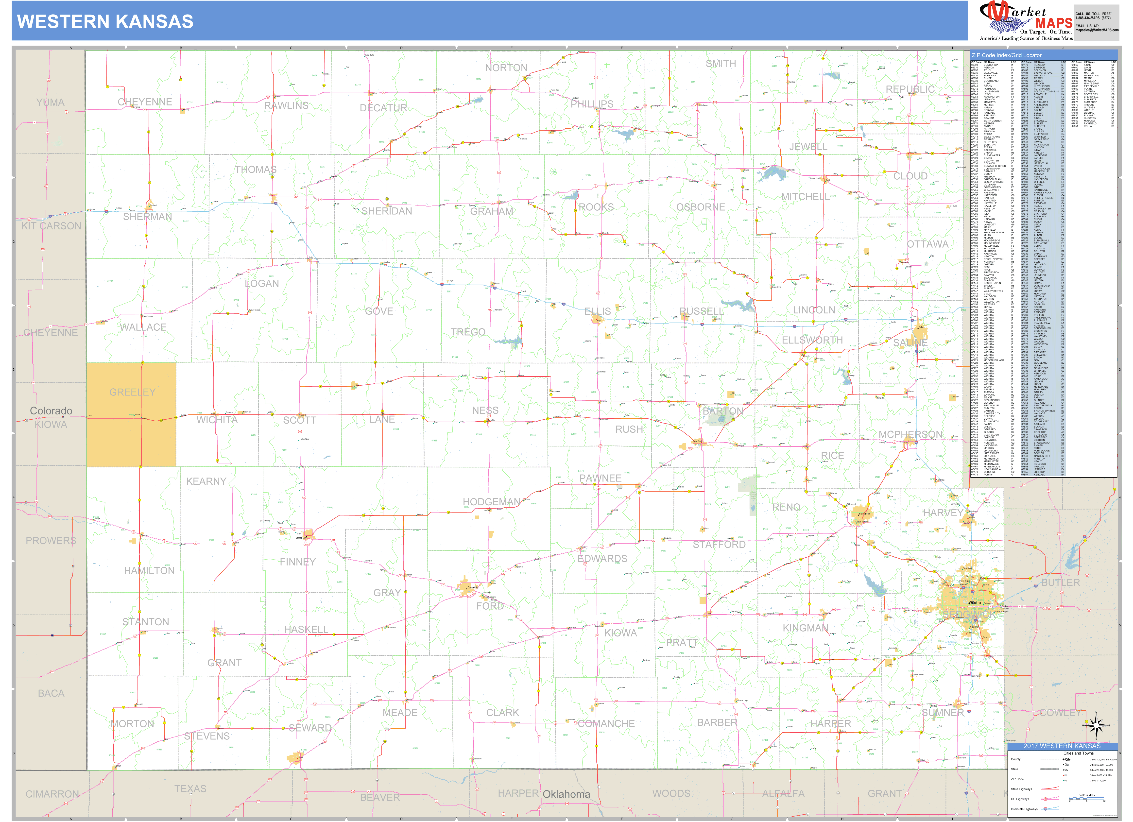 map southwestern kansas
