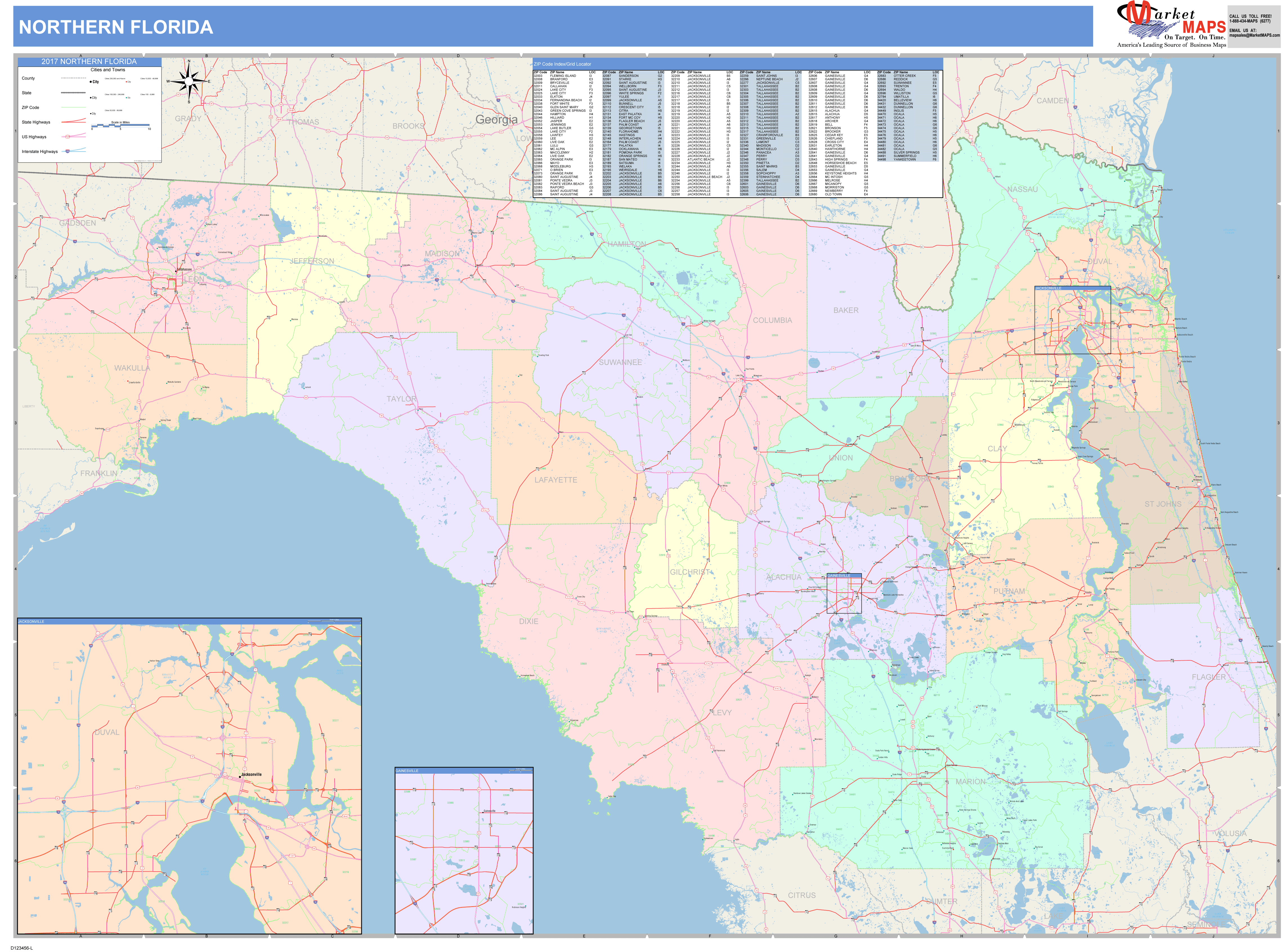 I 10 Map Of Northern Florida