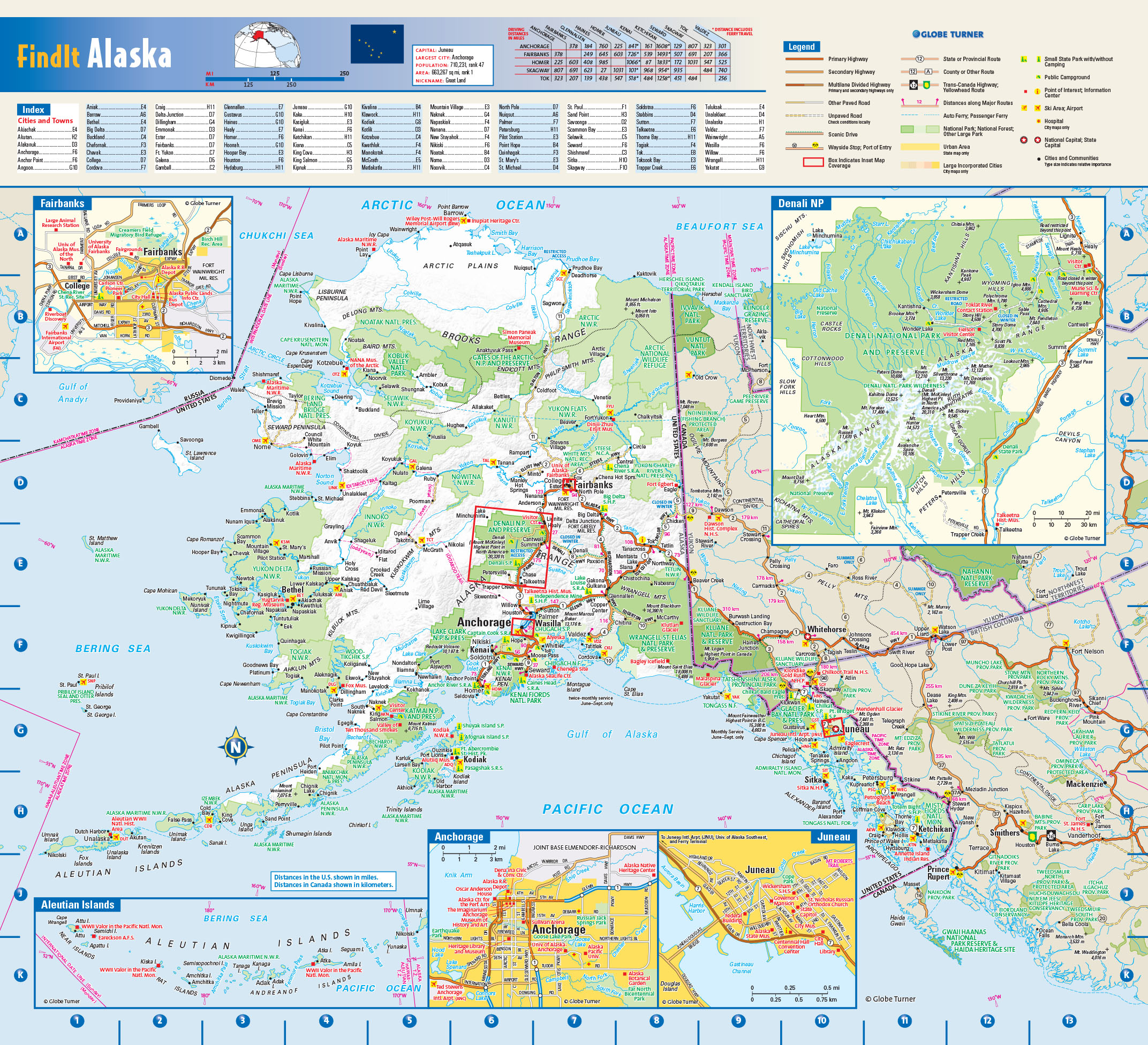 Alaska Wall Map by GeoNova - MapSales