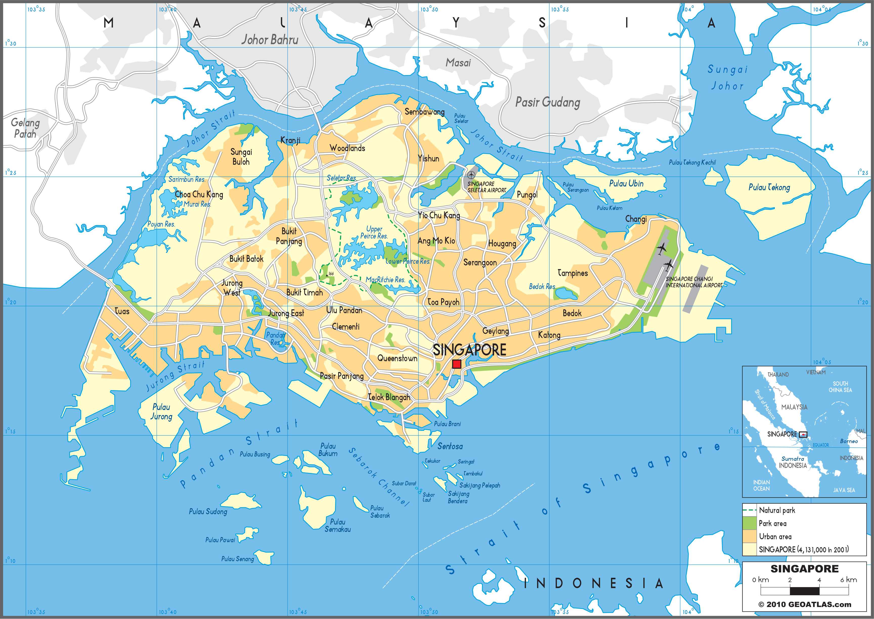 Singapore Geographical Features