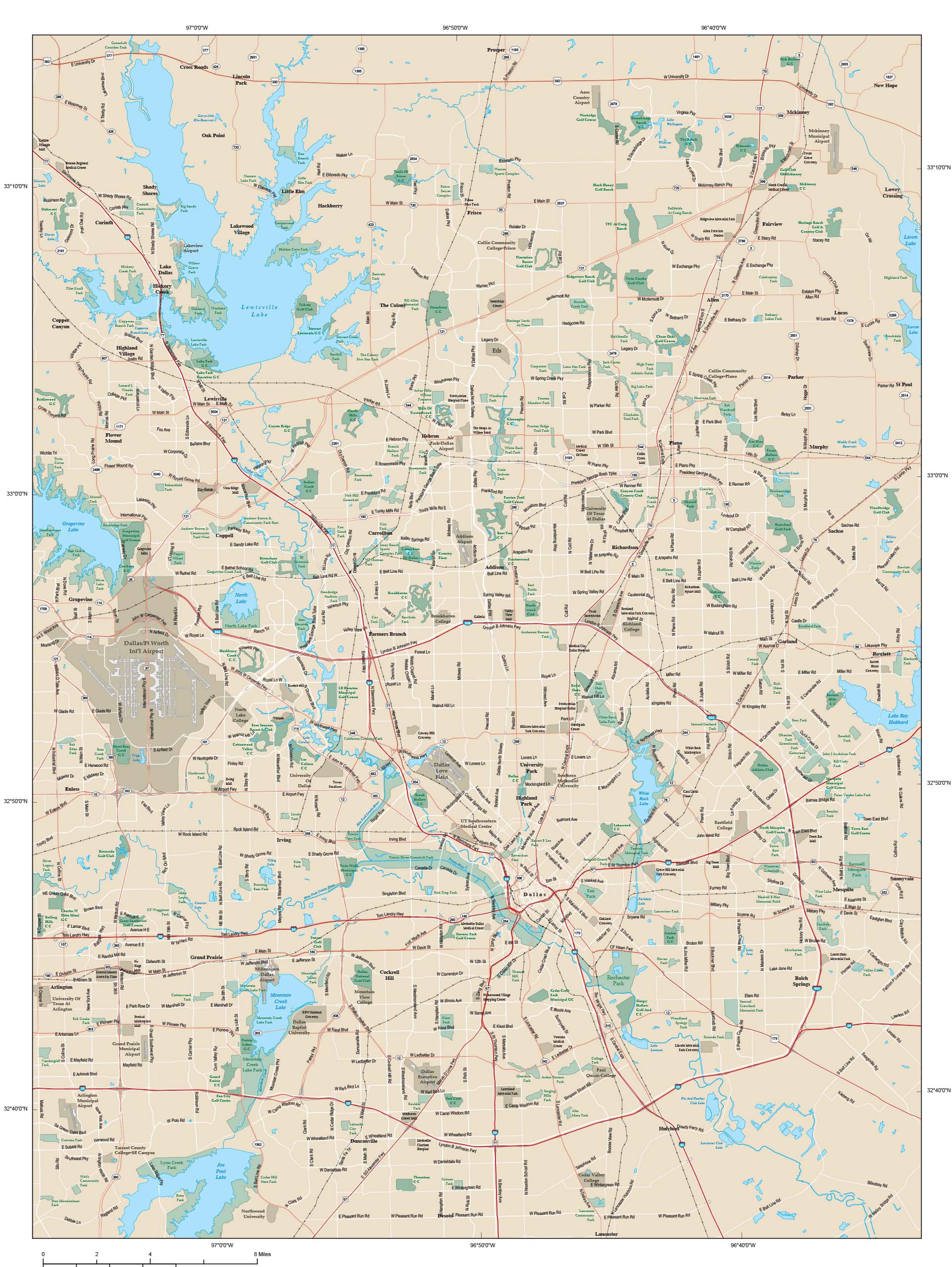 Dallas Metro Zip Code Map
