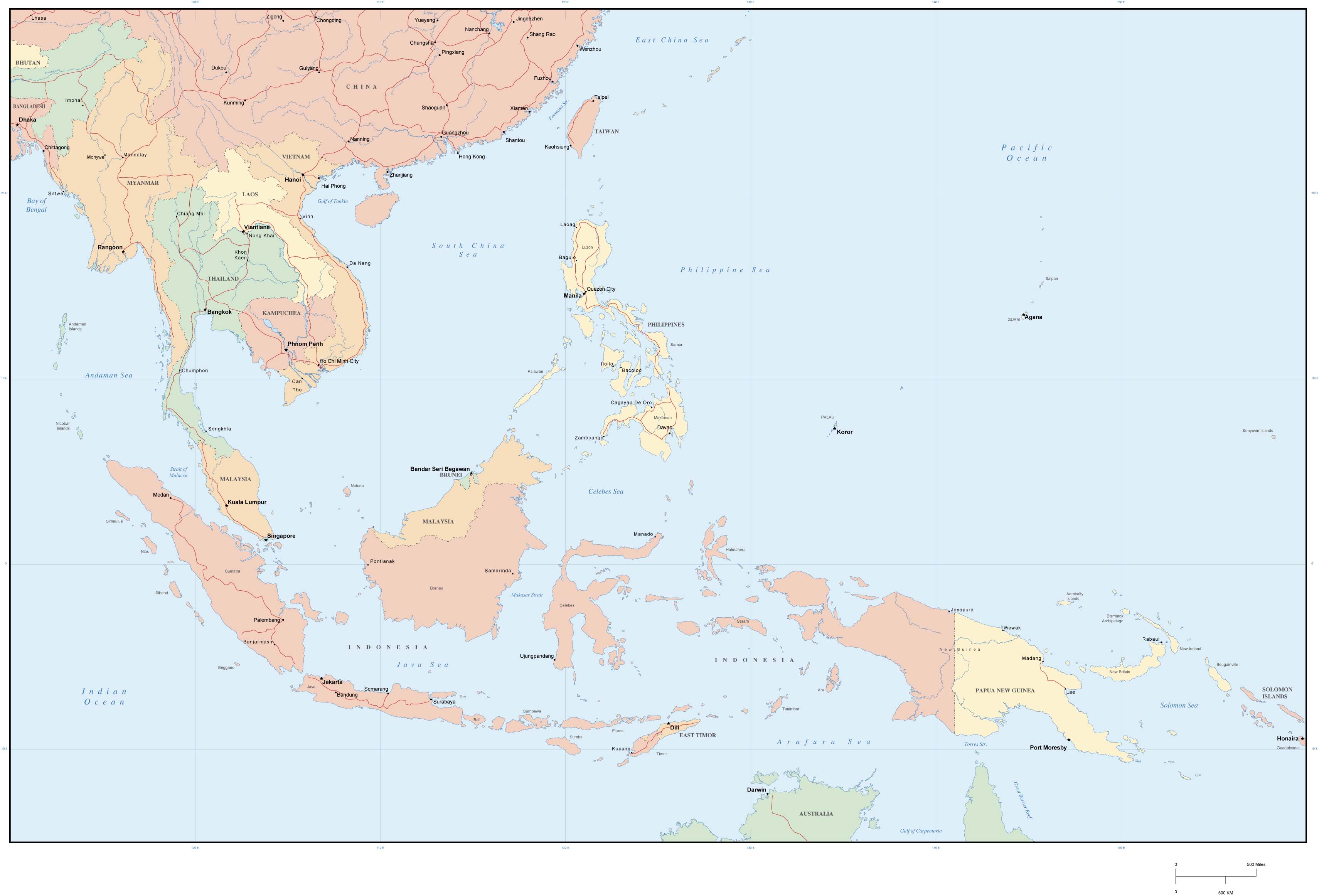 Indonesia Wall Map by Map Resources - MapSales