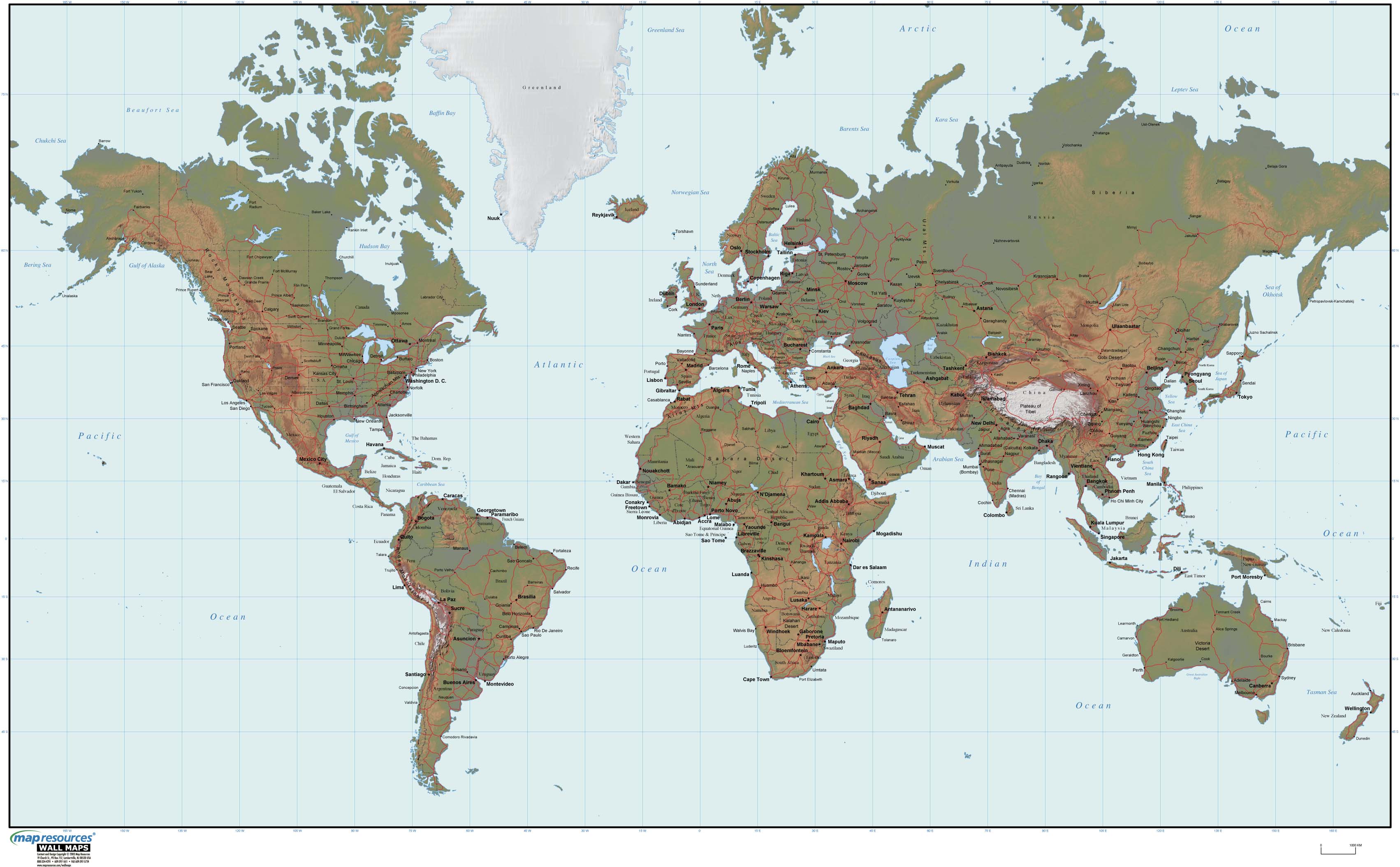 World Political Map Mercator World Political Map Mercator