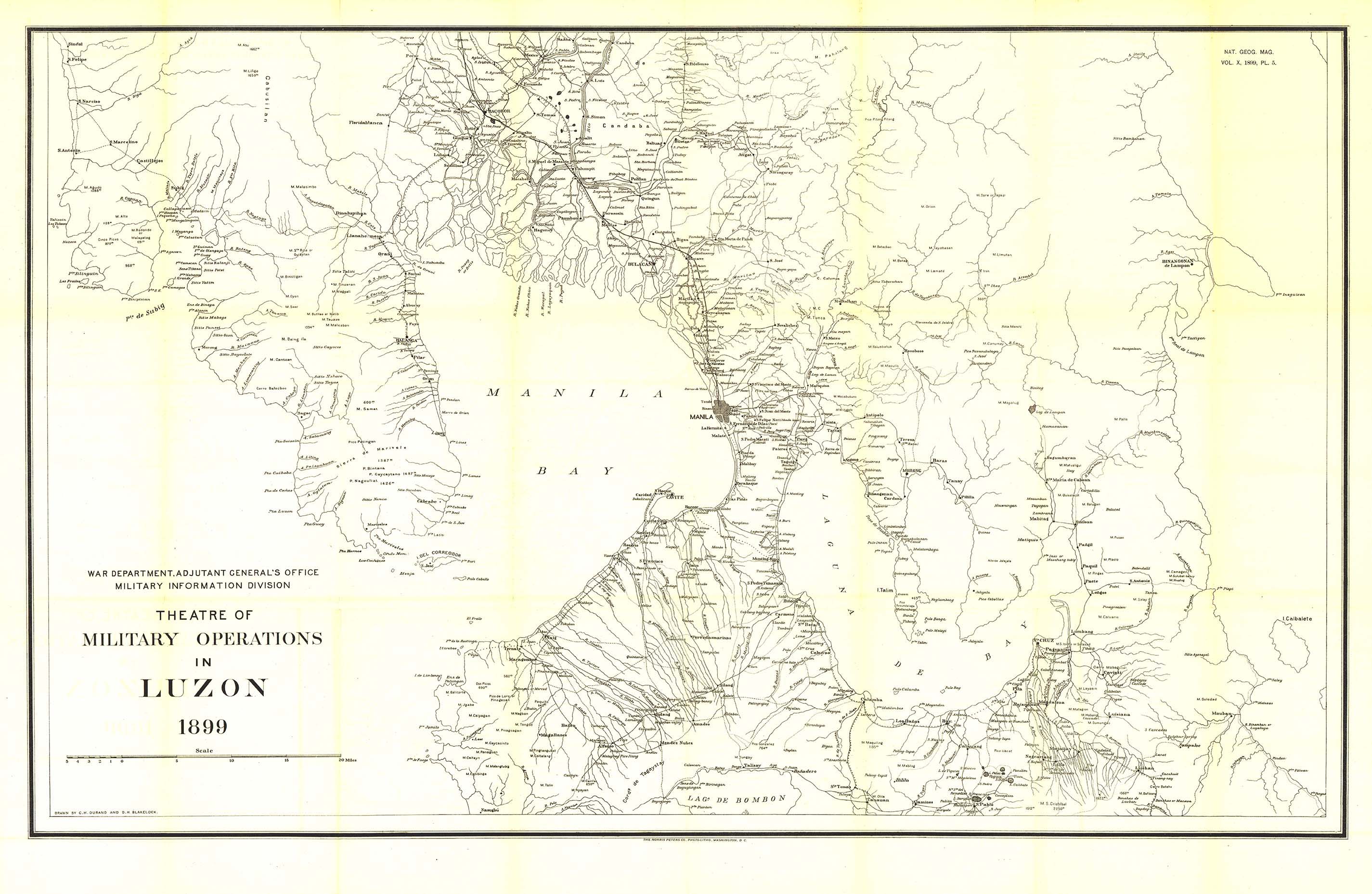 Luzon 1899 Wall Map by National Geographic - MapSales