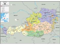 Slovakia Political Wall Map by GraphiOgre - MapSales