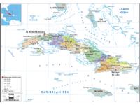 Cuba Wall Map by Equator Maps - MapSales